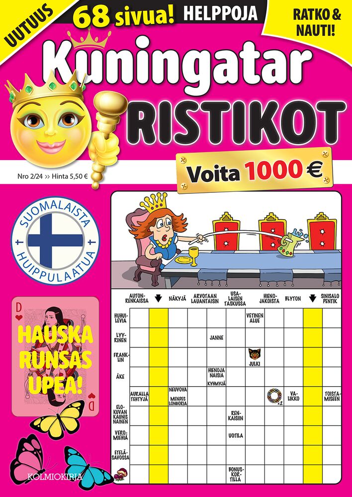 Kuningatar-Ristikot - Ristikot - Kolmiokirja Oy