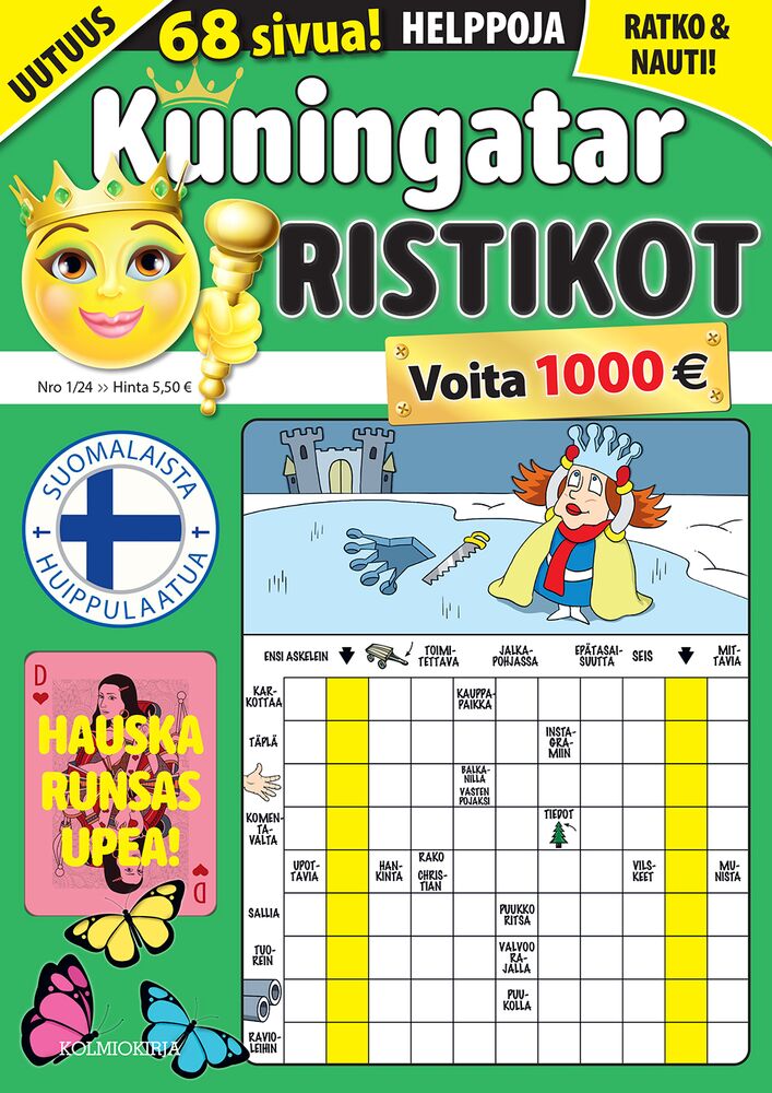 Kuningatar-Ristikot - Ristikot - Kolmiokirja Oy
